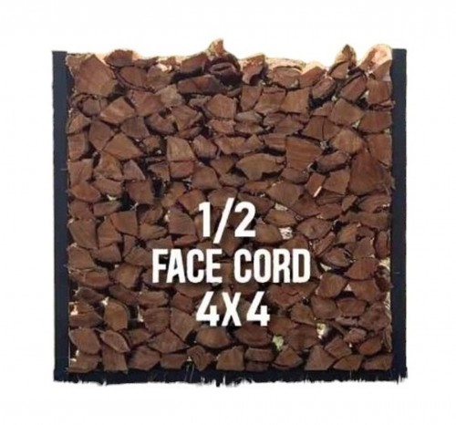 Firewood - DELIVERED 1/2 Face Cord Mixed Hardwoods = (25) bags